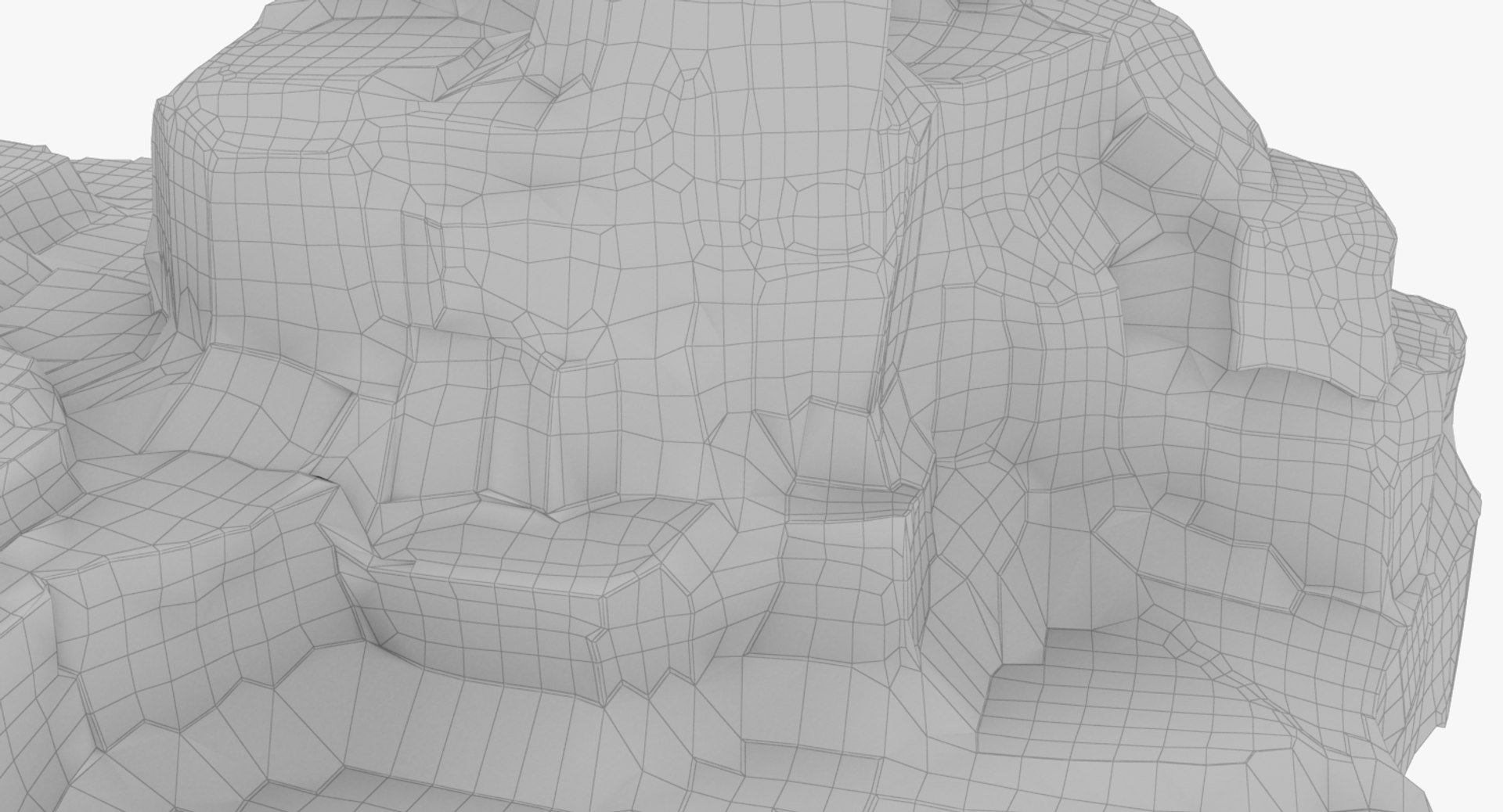 3D Snowy Rock Tree - TurboSquid 1212644