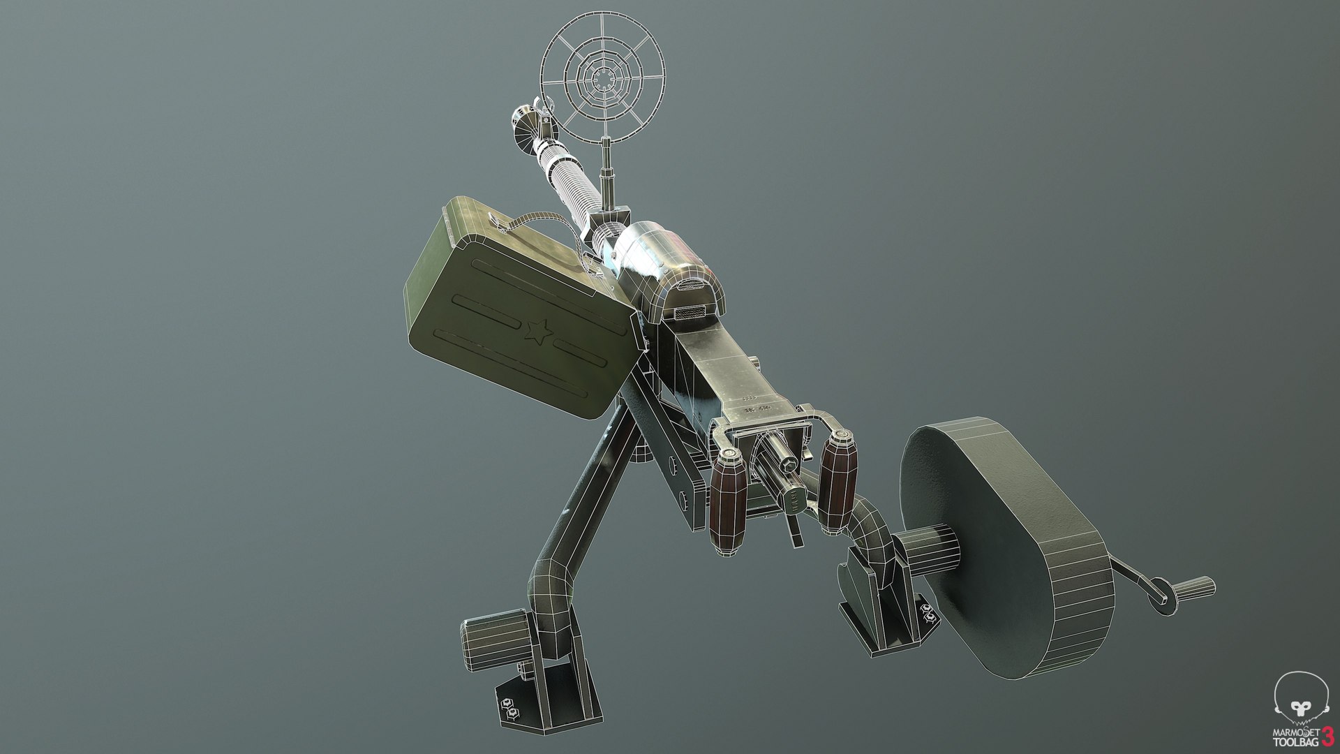 Dshk Soviet Machine 3D Model - TurboSquid 1205561