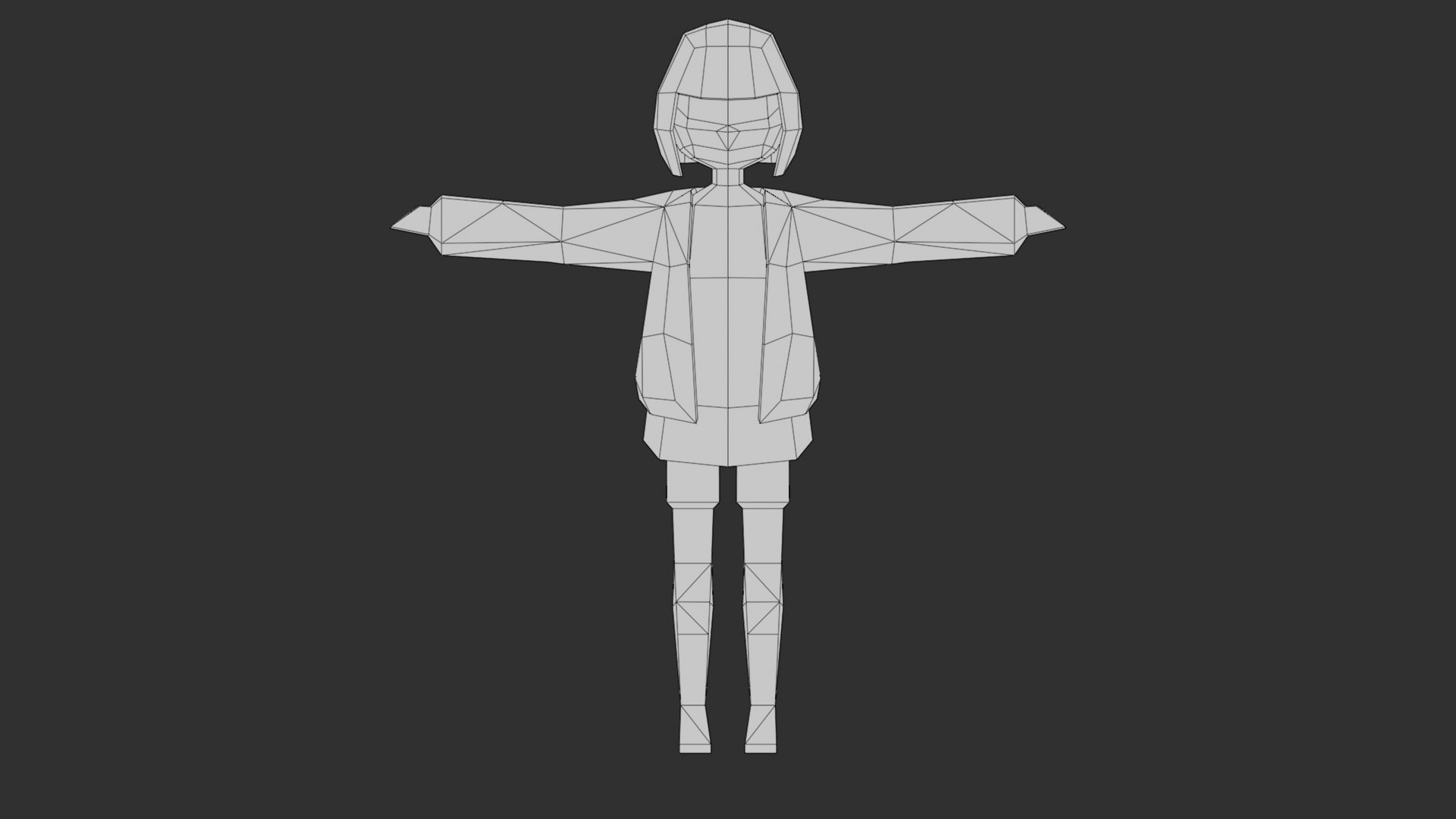3D Anime Girl Low Poly Model With Animation - TurboSquid 2206555