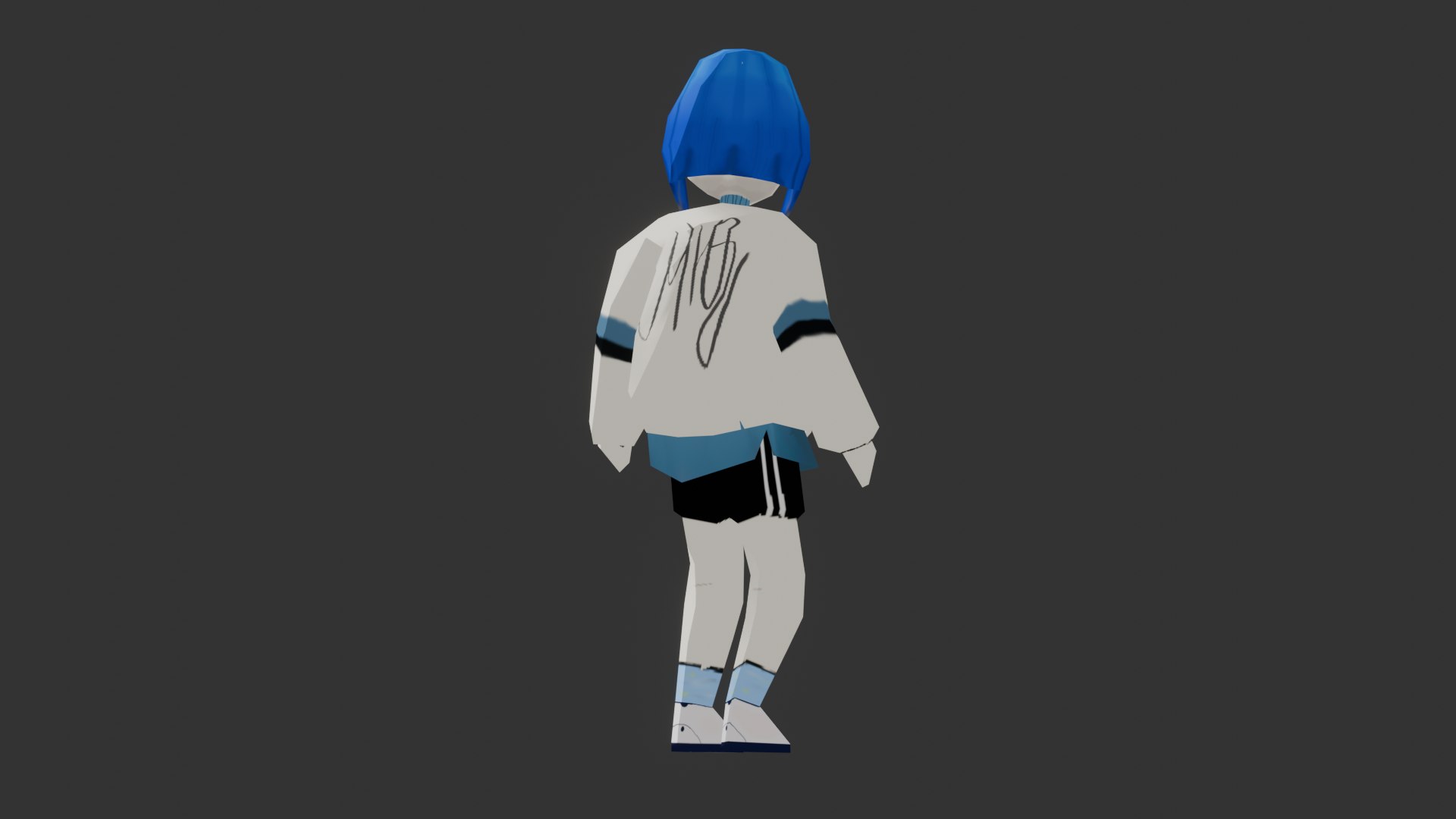 3D Anime Girl Low Poly Model With Animation - TurboSquid 2206555