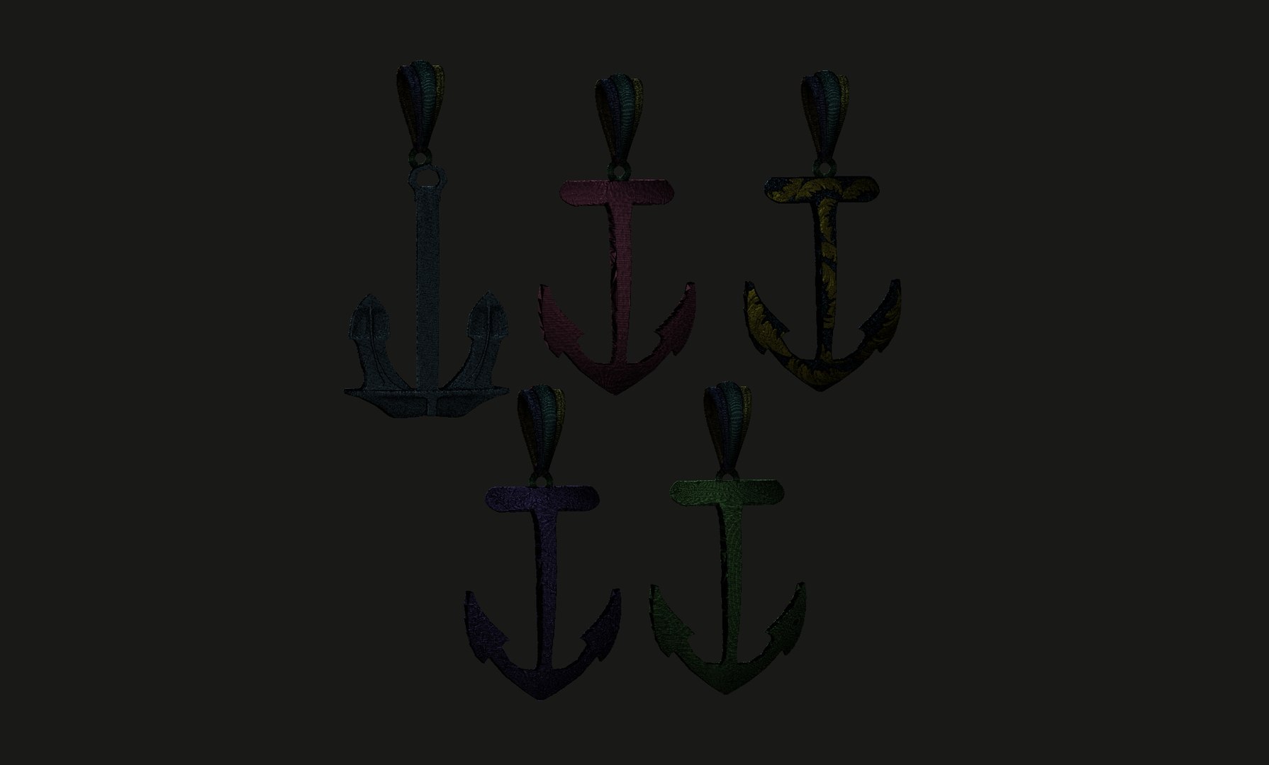 5 Anchors Model - TurboSquid 2139789