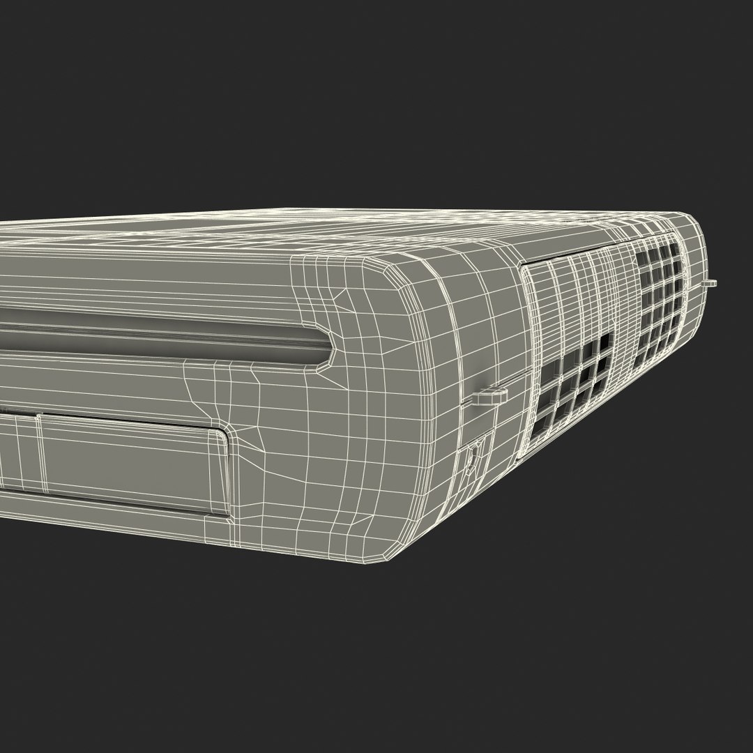 Nintendo Wii U Console 3d Model