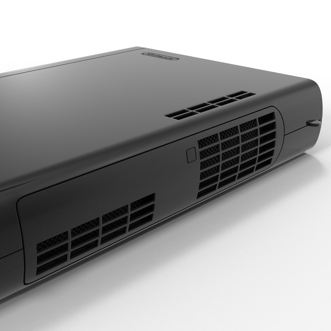nintendo wii u console 3d model