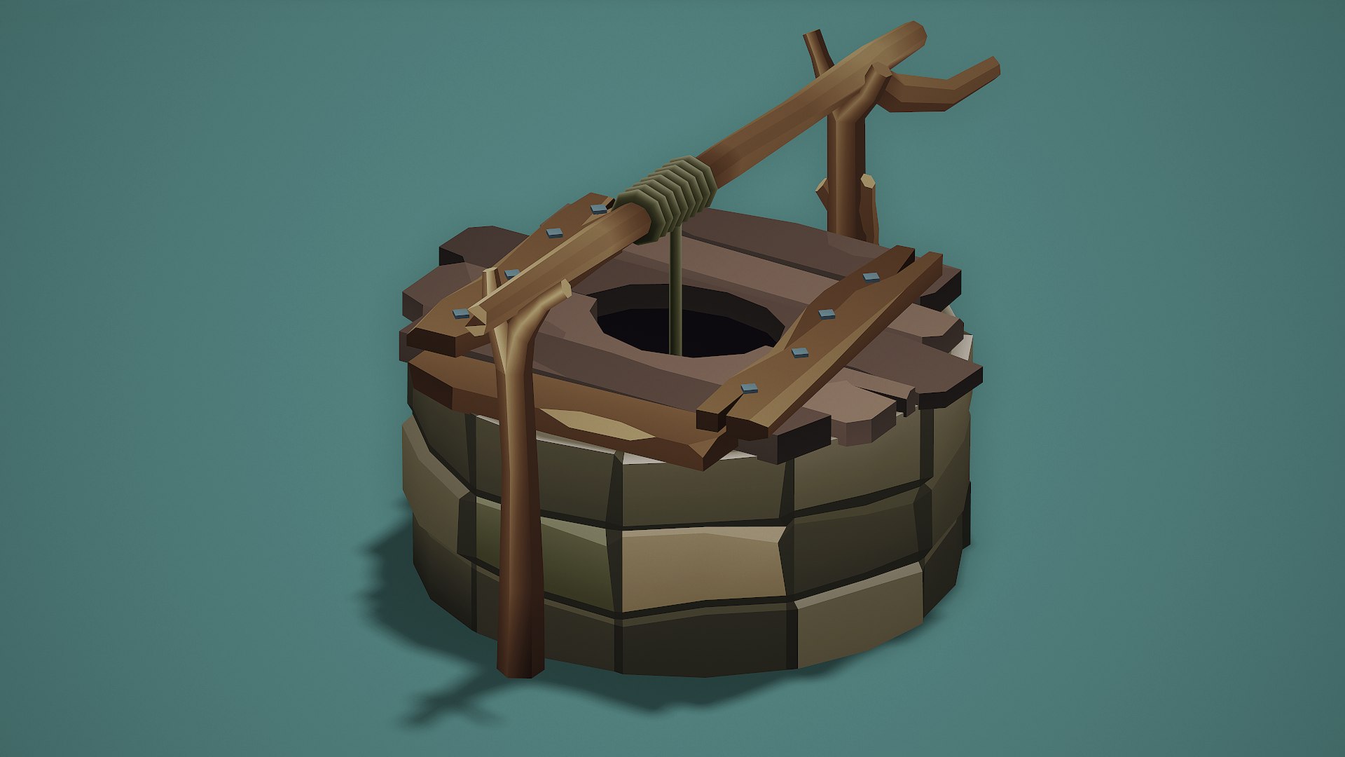 3D Stylized Old Well - Low Poly Game Ready - TurboSquid 1987479