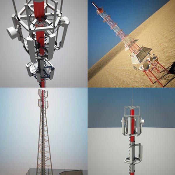 Collection Telecommunication Tower 3D Models for Download | TurboSquid