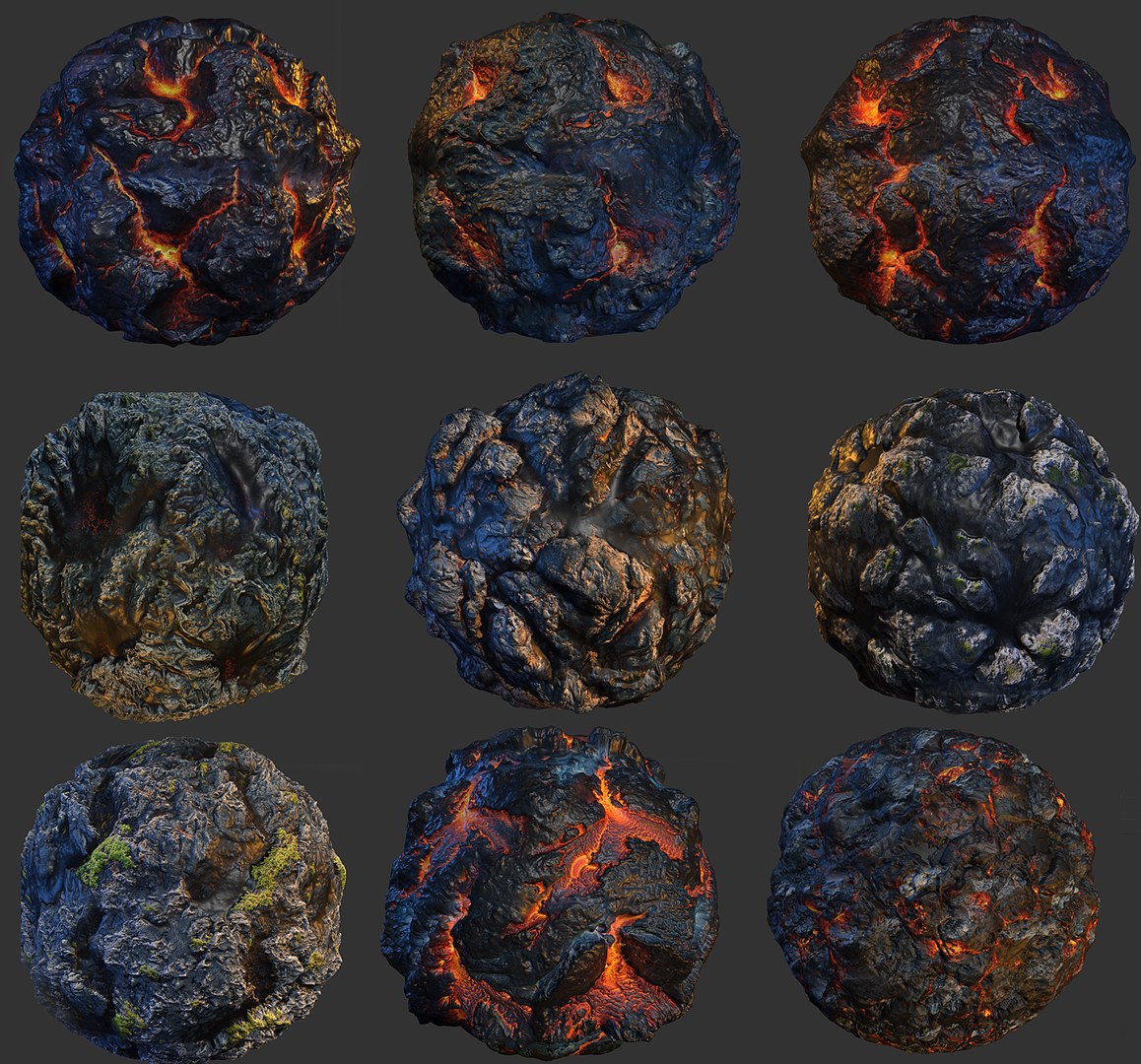 3D Model Volcanic Desert Pack 9 HD 8K - TurboSquid 2173399