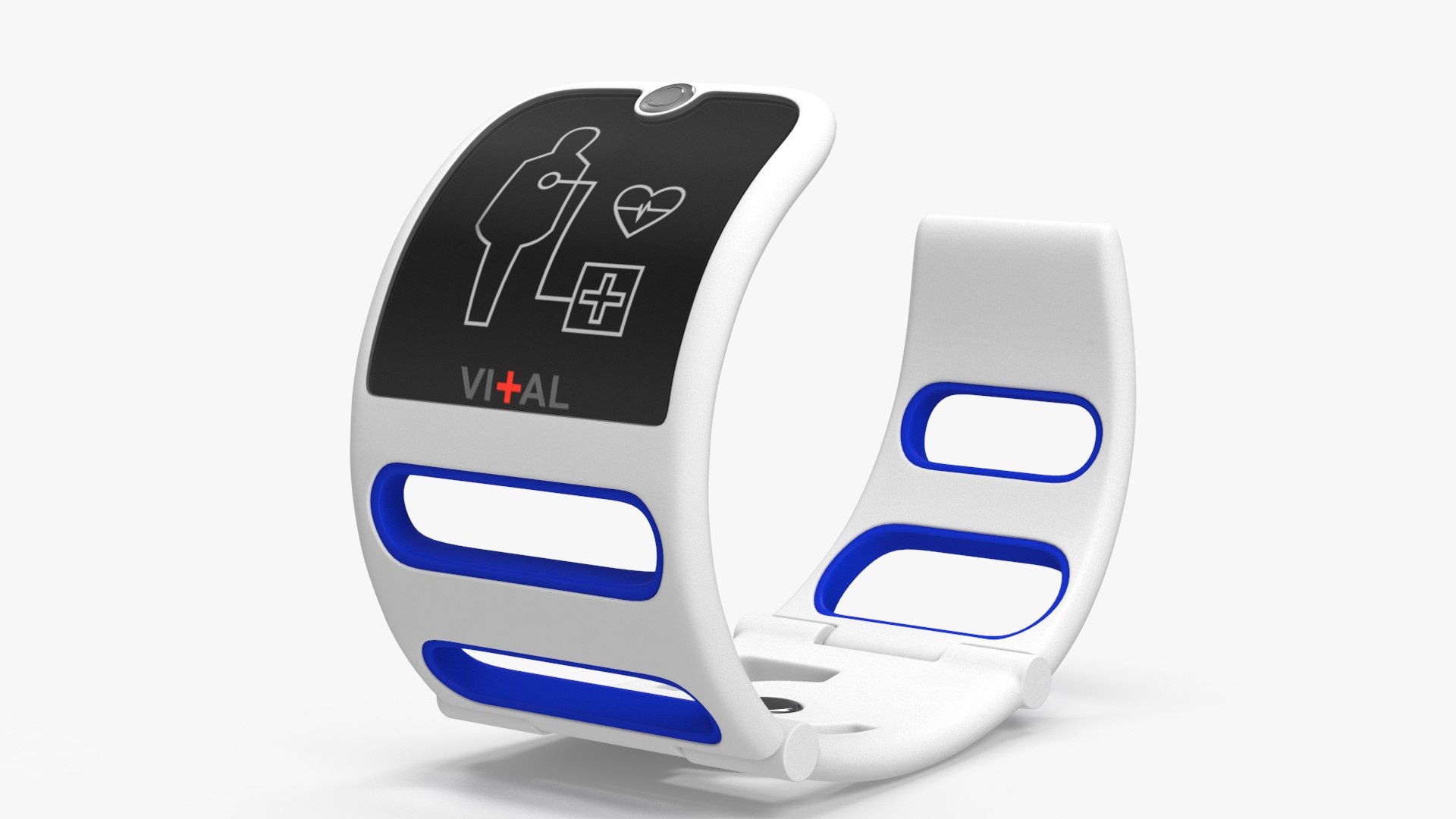 3D Health Monitoring Bracelet Vital Blue - TurboSquid 2223904