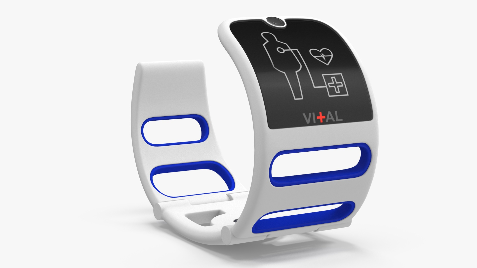 3D Health Monitoring Bracelet Vital Blue - TurboSquid 2223904