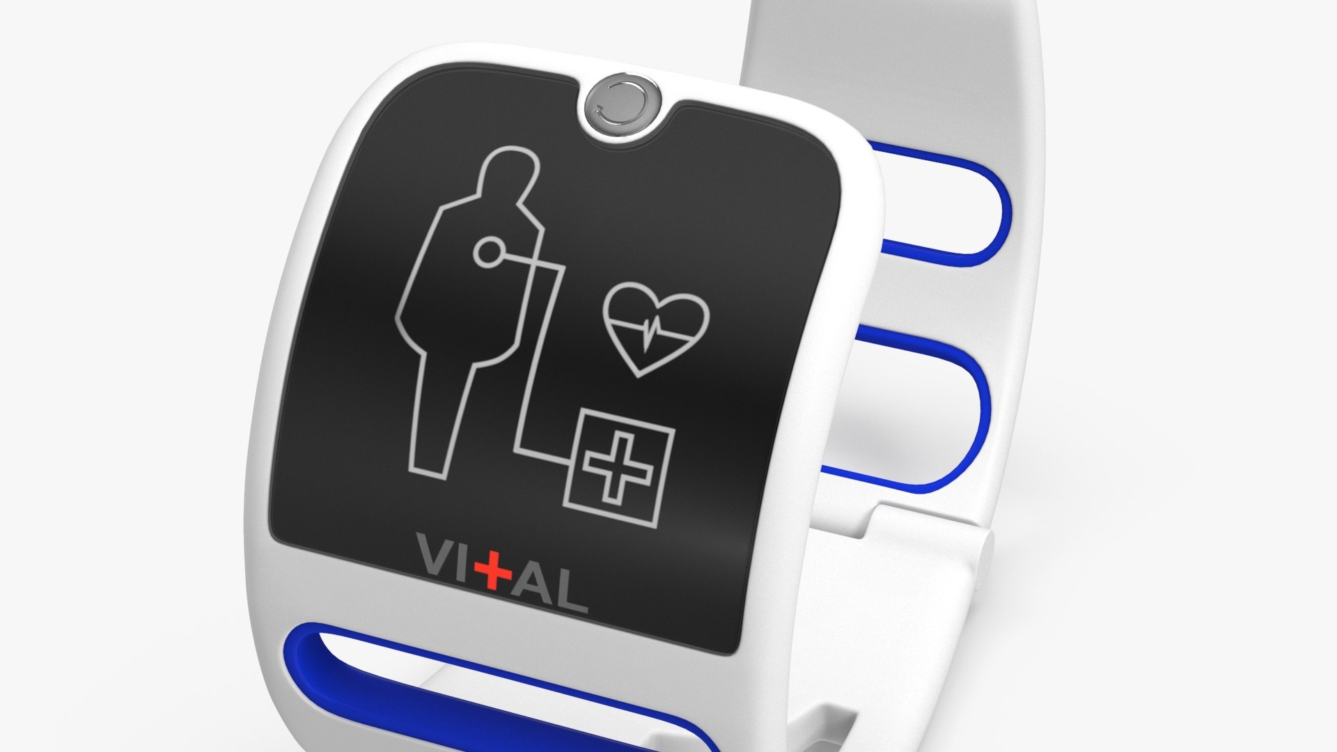 3D Health Monitoring Bracelet Vital Blue - TurboSquid 2223904