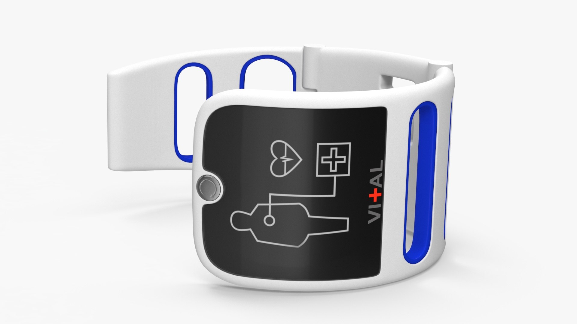 3D Health Monitoring Bracelet Vital Blue - TurboSquid 2223904