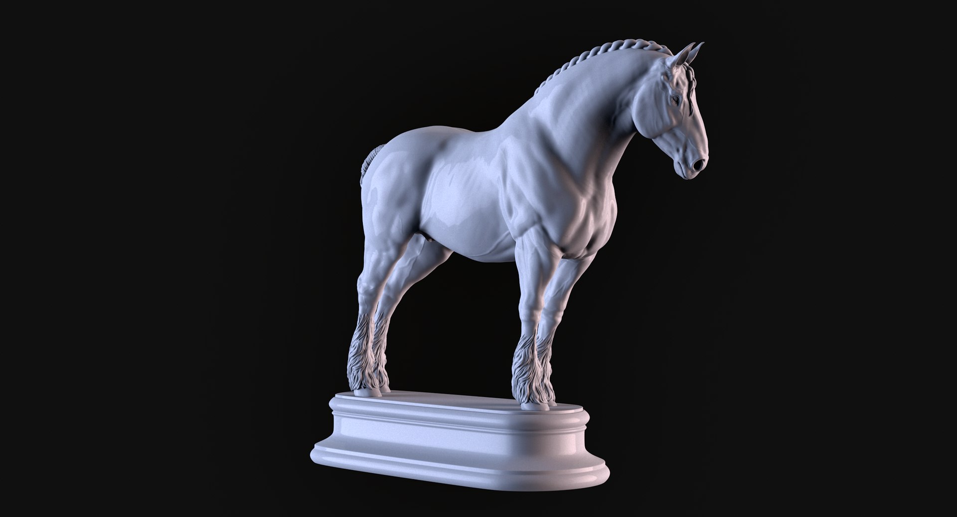 Shire Horse 3D Model - TurboSquid 2110325