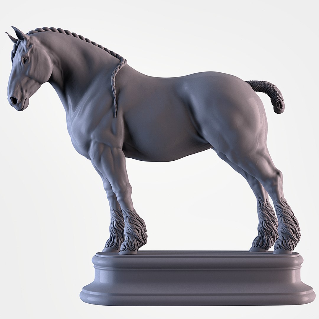 Shire Horse 3D Model - TurboSquid 2110325