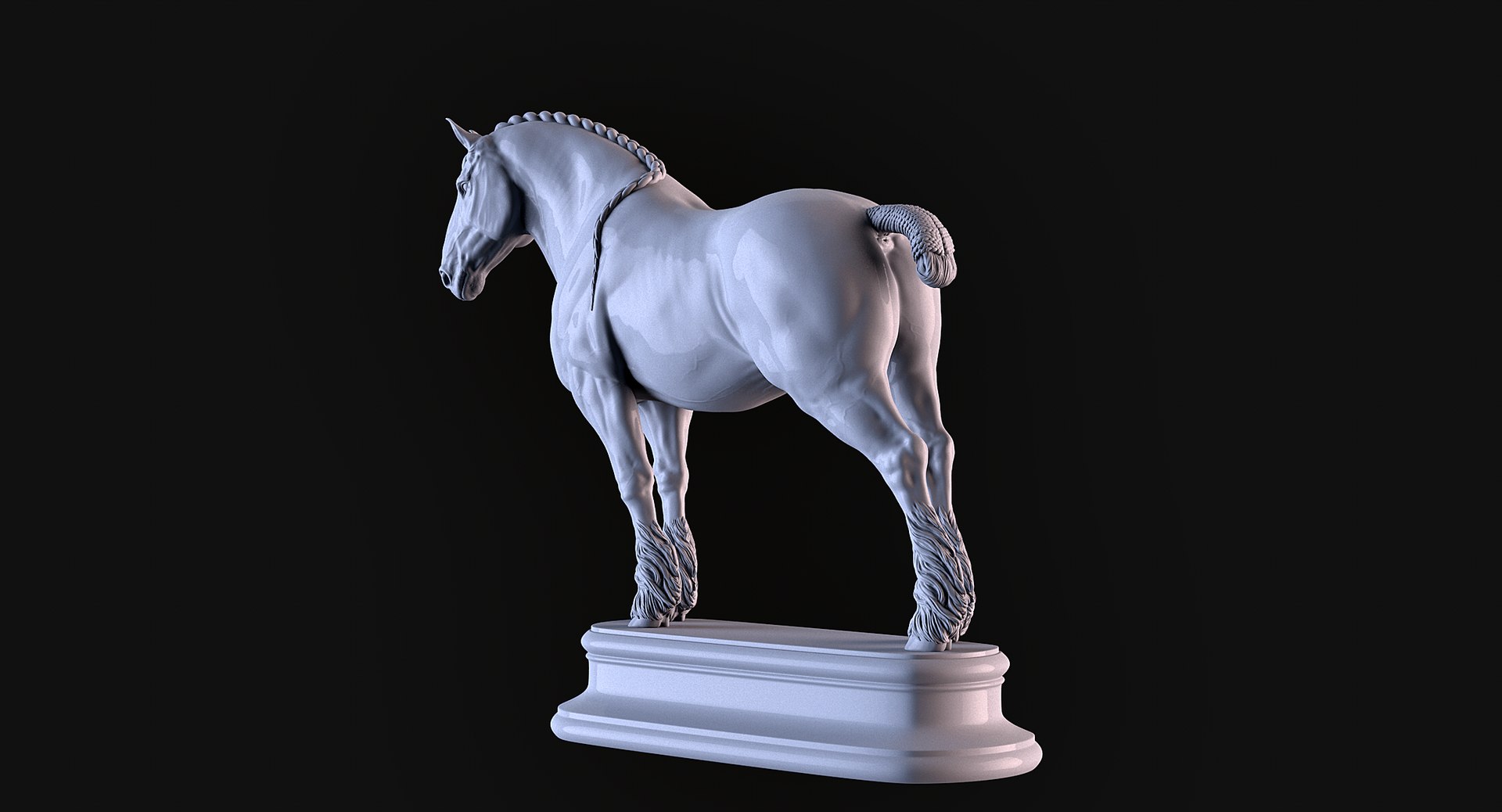 Shire Horse 3D Model - TurboSquid 2110325