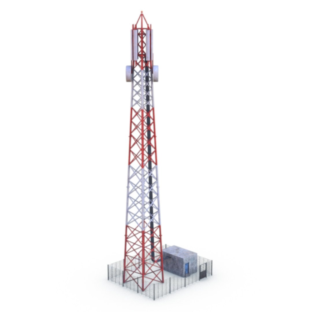 Cell Phone Tower 3D Model - TurboSquid 1221532