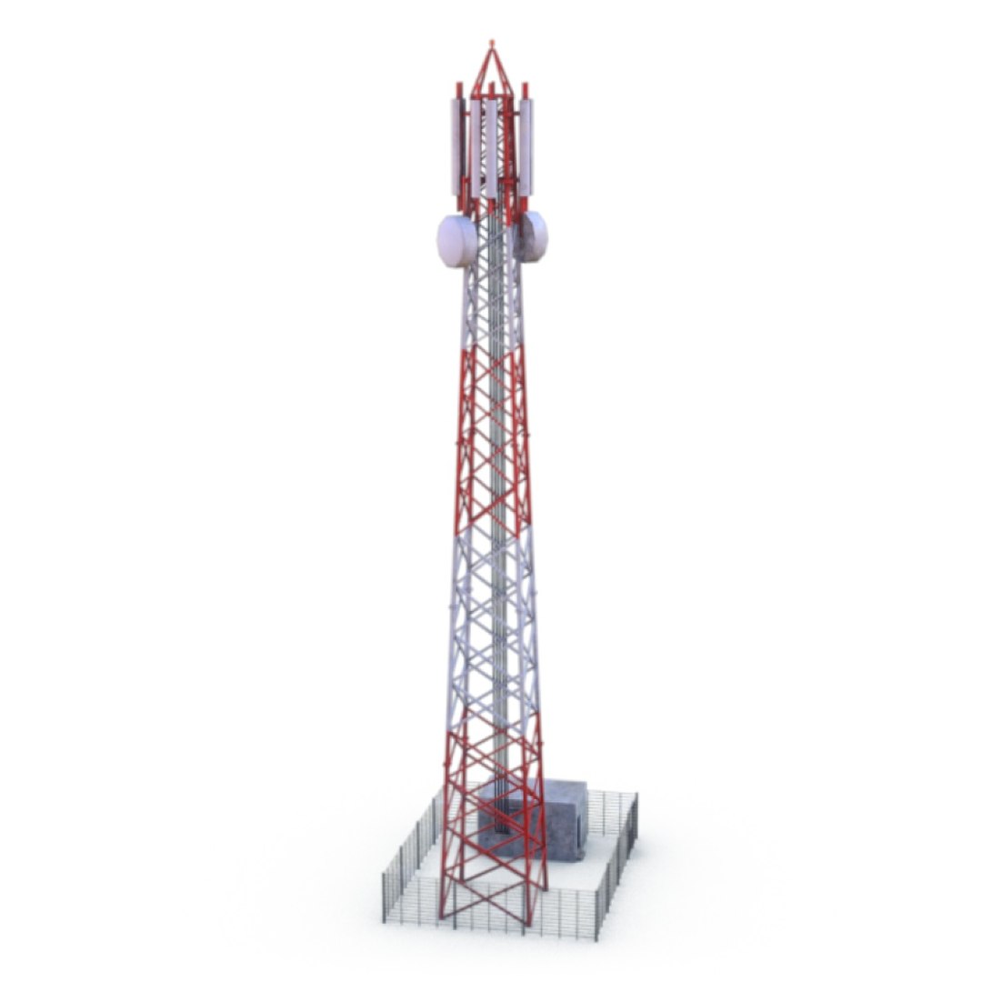 Cell Phone Tower 3D Model - TurboSquid 1221532