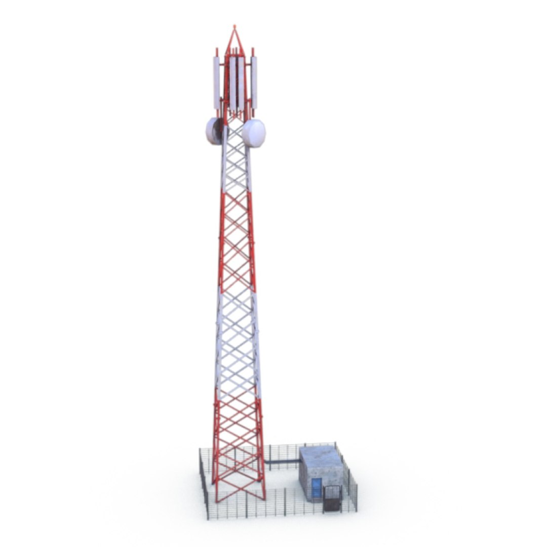 Cell Phone Tower 3D Model - TurboSquid 1221532