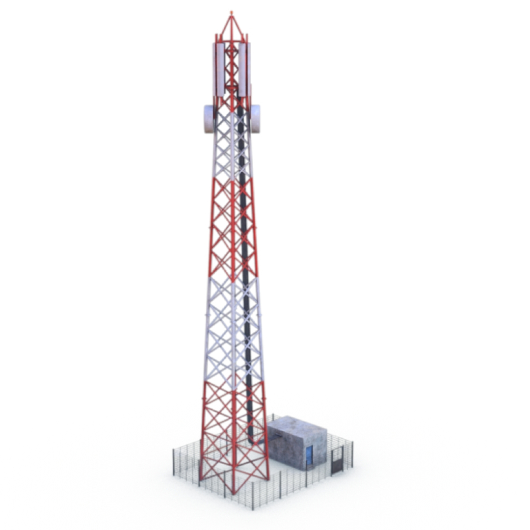 Cell Phone Tower 3D Model - TurboSquid 1221532