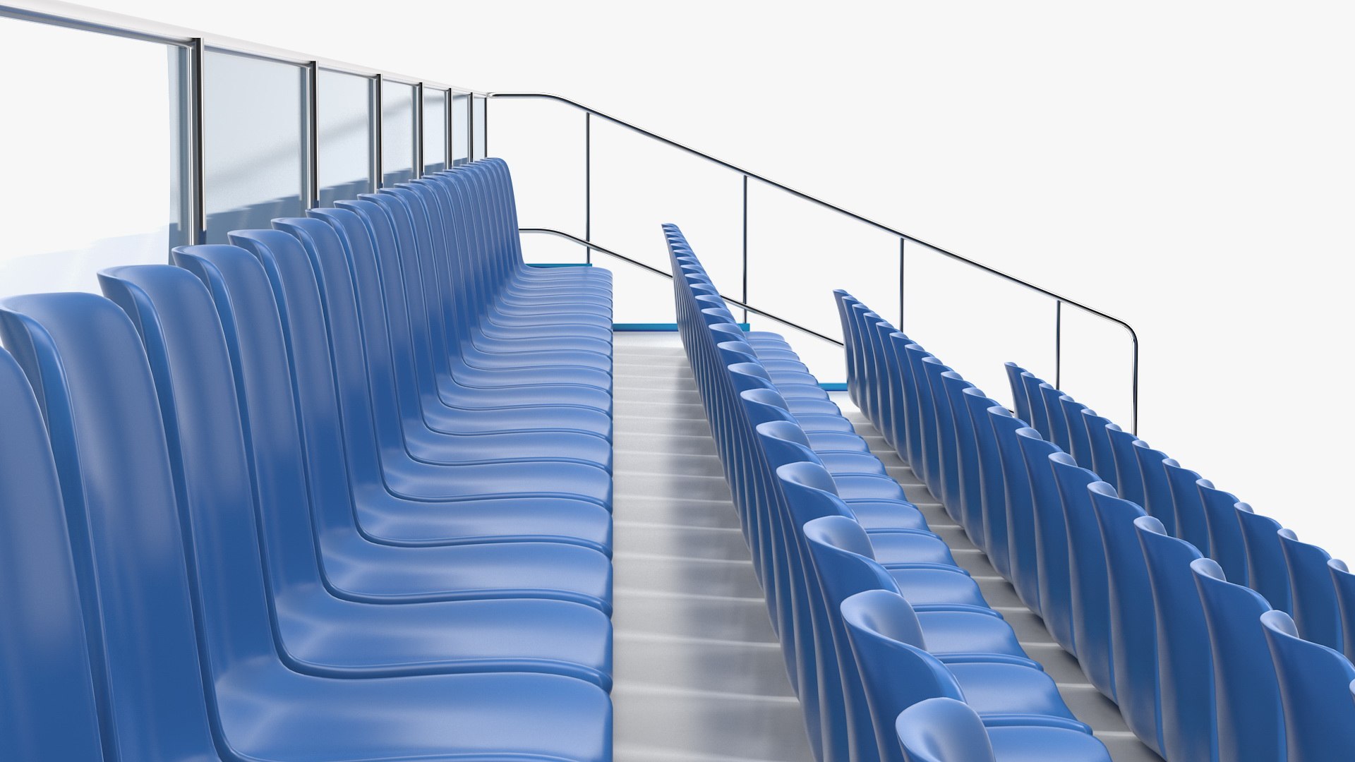 3D Tribune Rows Model - TurboSquid 1511492