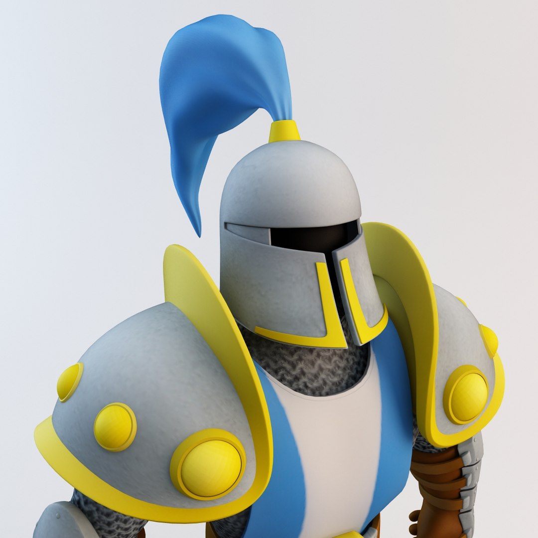 rigged knight 3d max