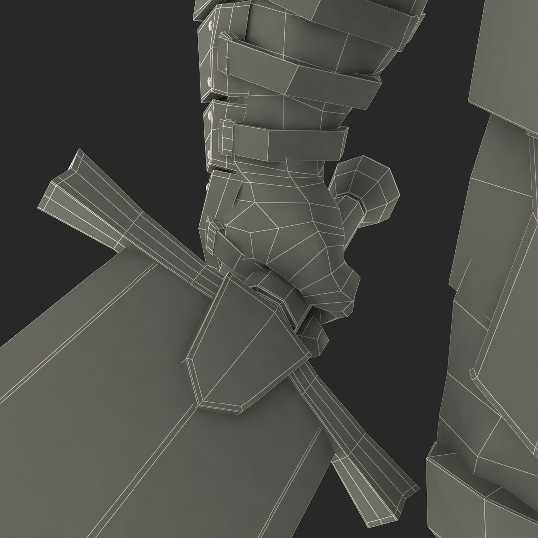 rigged knight 3d max