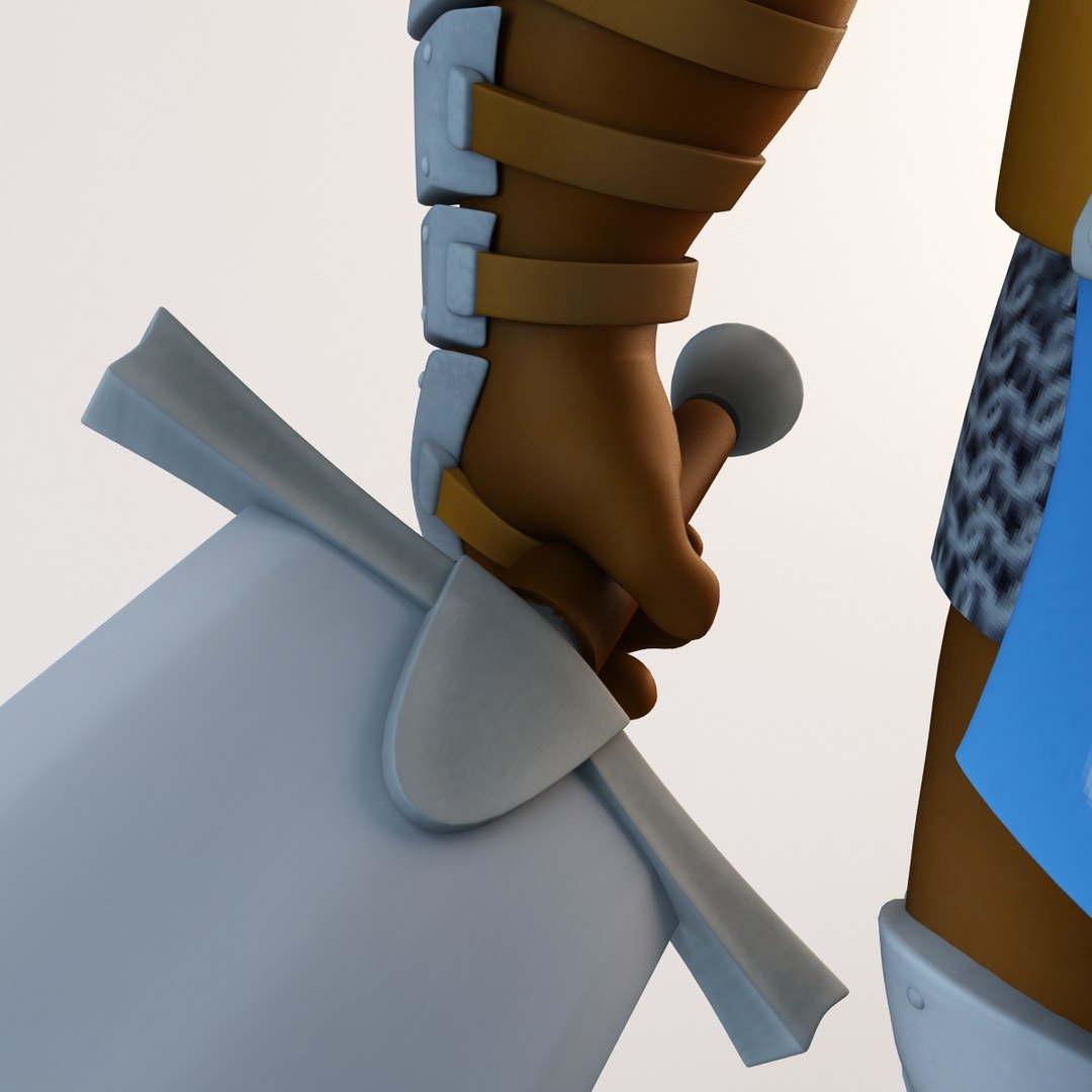 rigged knight 3d max