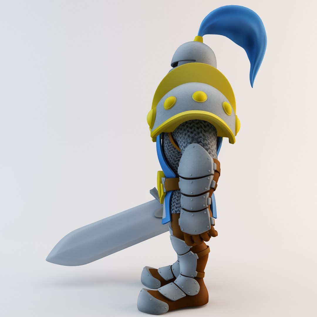 rigged knight 3d max