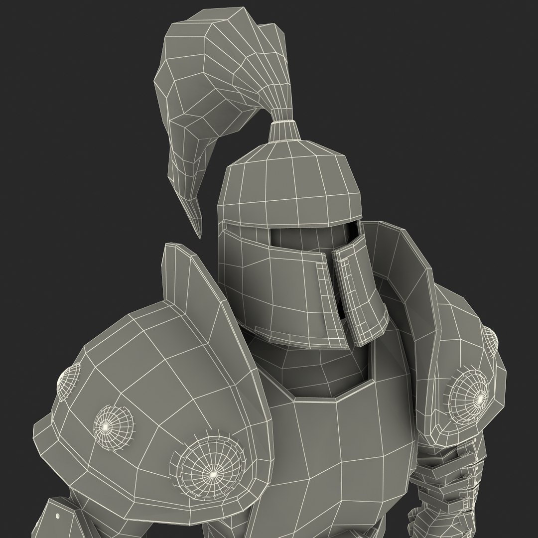 rigged knight 3d max