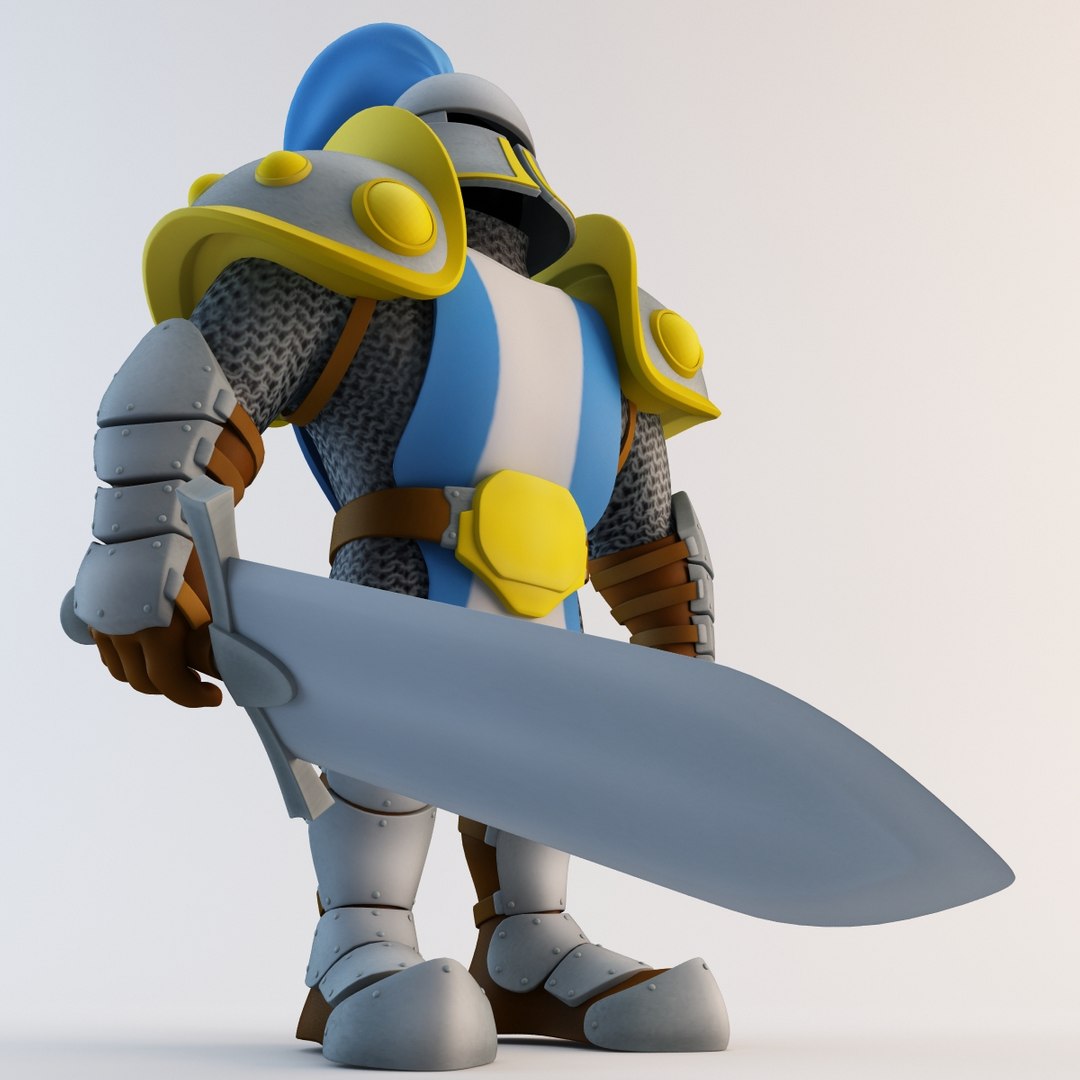 rigged knight 3d max