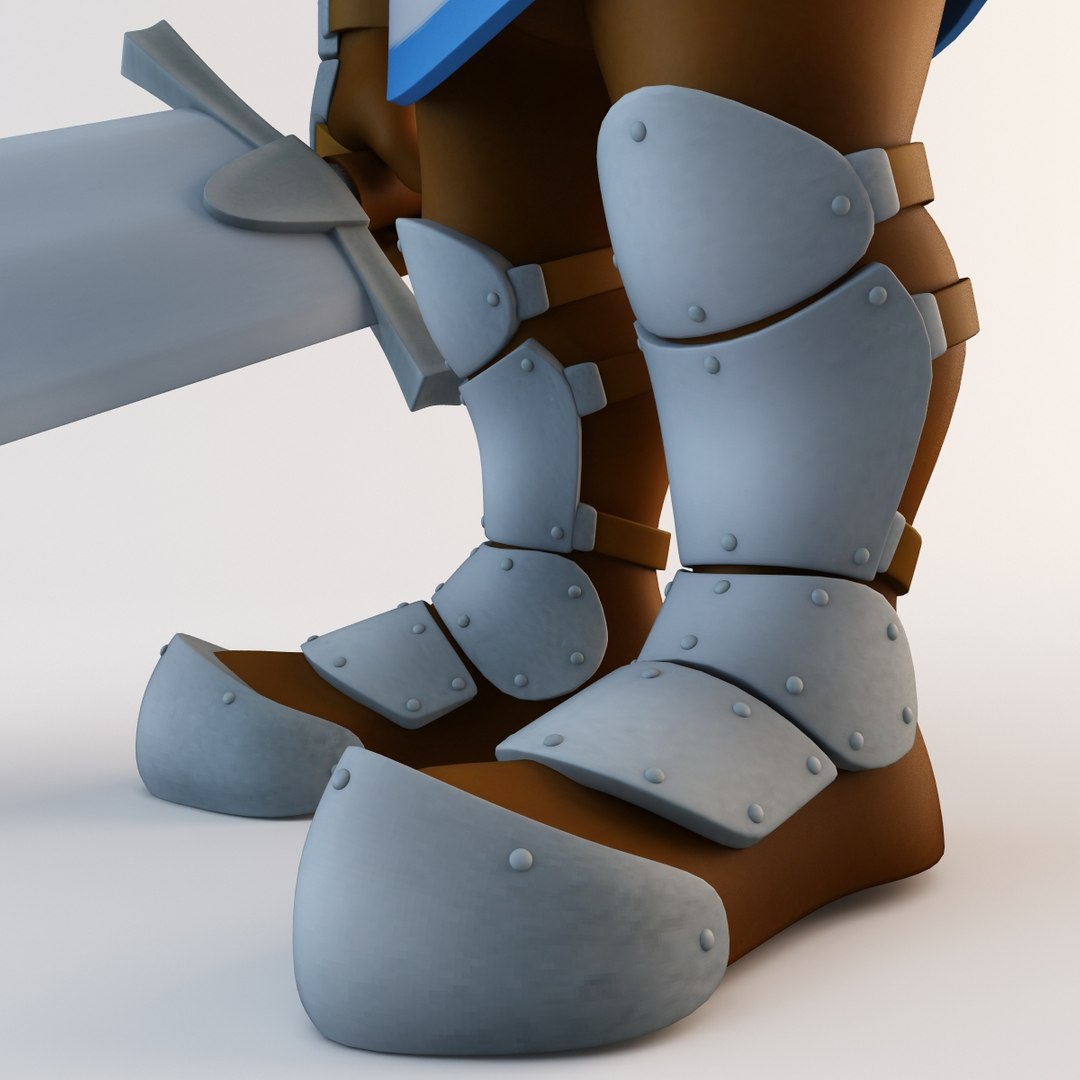 rigged knight 3d max