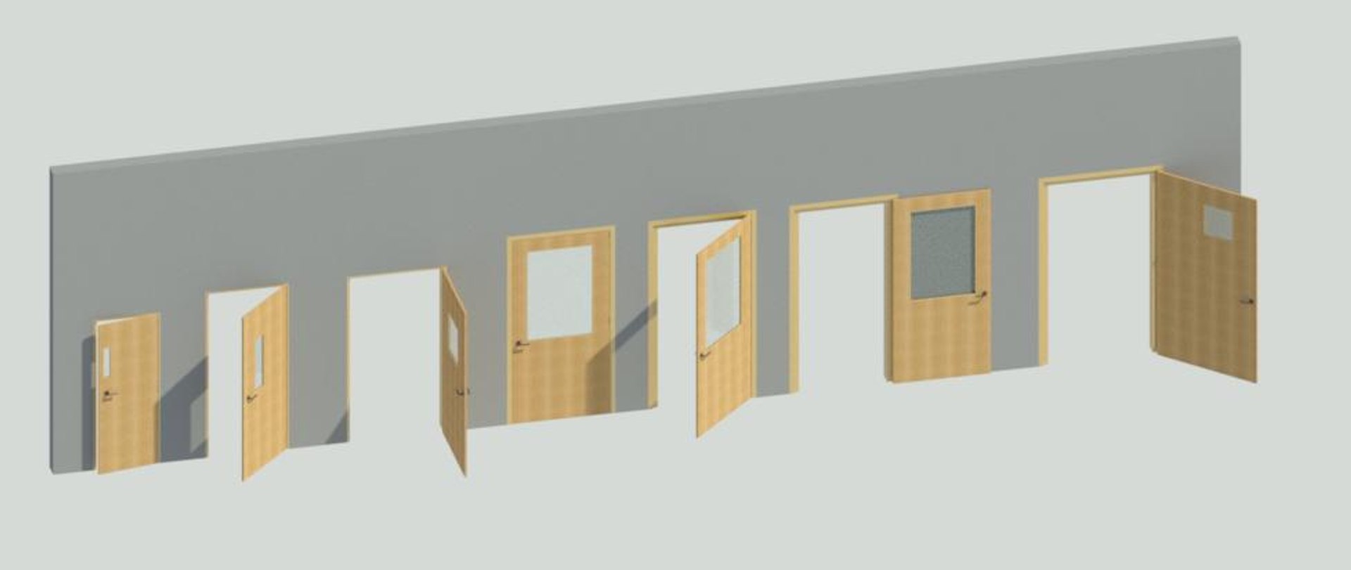 Single Door Revit Family 3D - TurboSquid 1382497