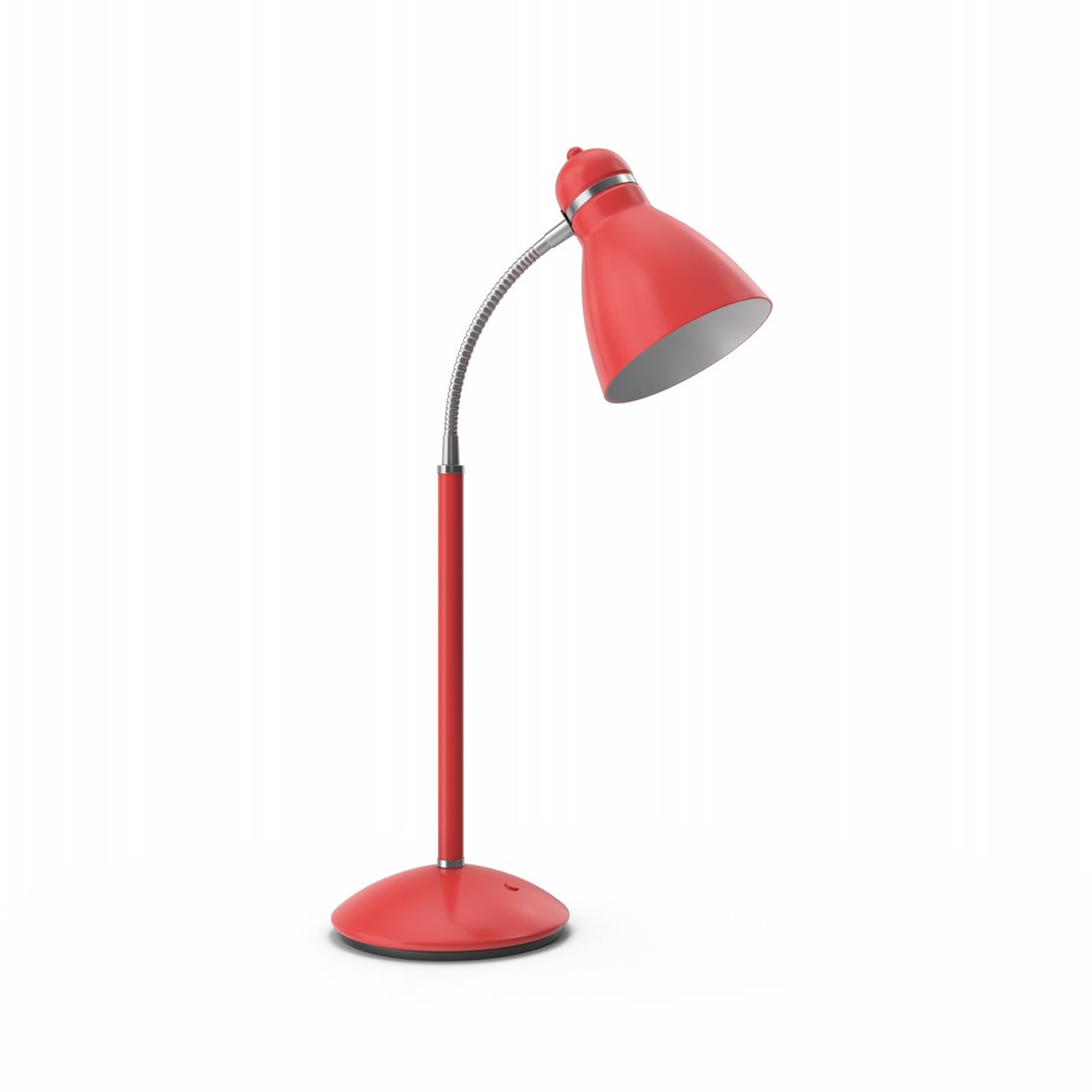 Office Lamp Red Model - TurboSquid 1831810