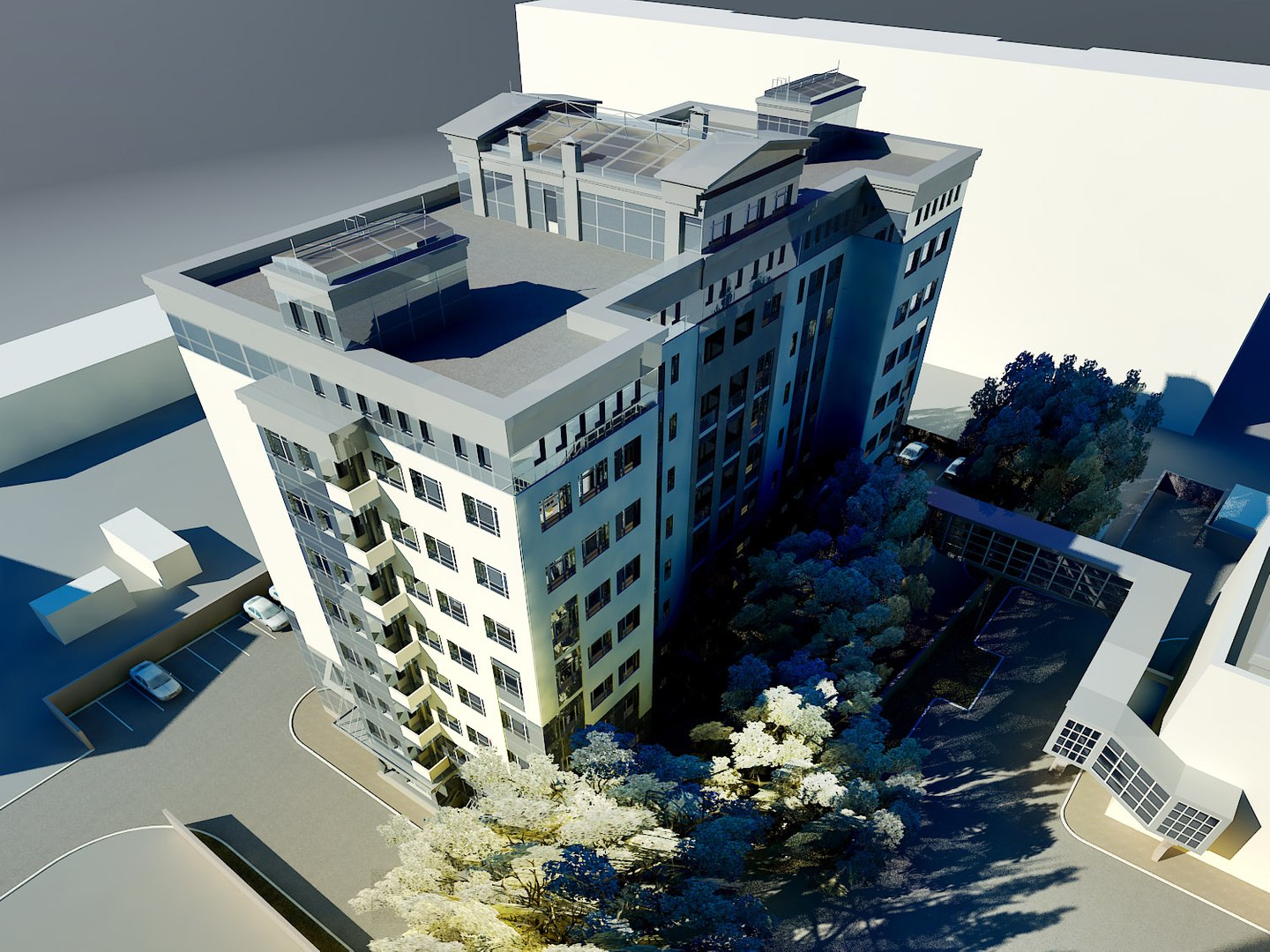 Bank Office 3d Model