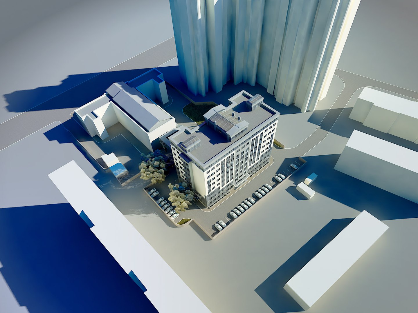 Bank Office 3d Model