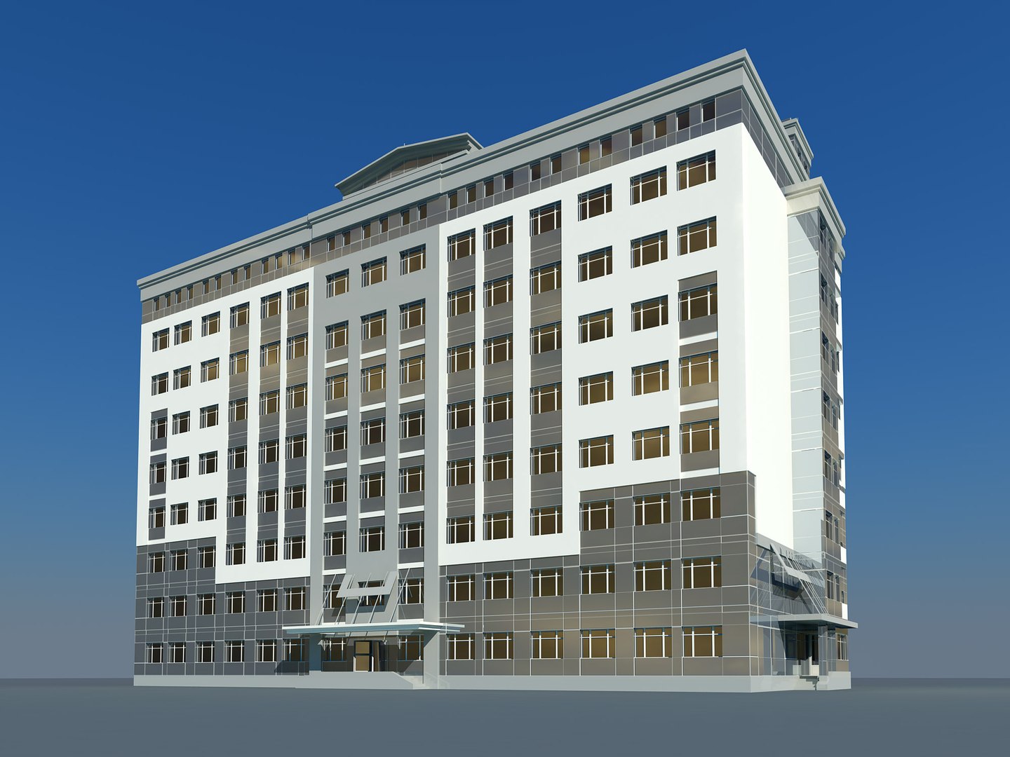 Bank Office 3d Model