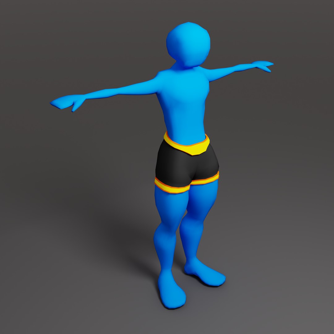 HyperCasual Character Muscle Blend Shape Animation Model - TurboSquid ...