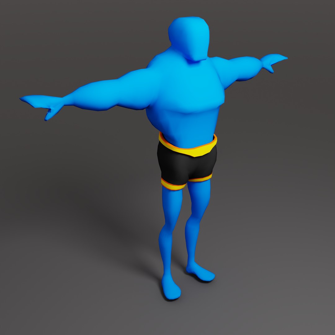 HyperCasual Character Muscle Blend Shape Animation Model - TurboSquid ...