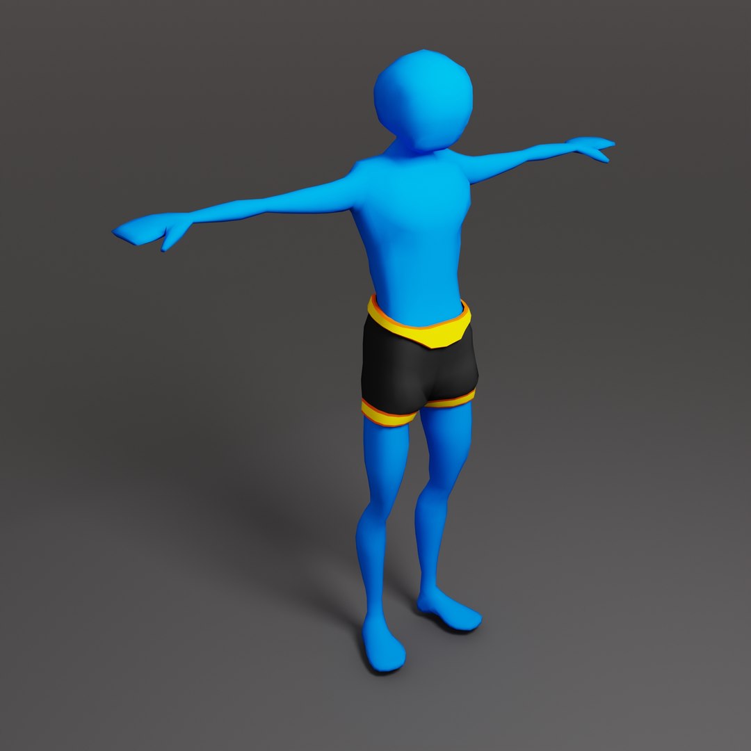 HyperCasual Character Muscle Blend Shape Animation Model - TurboSquid ...