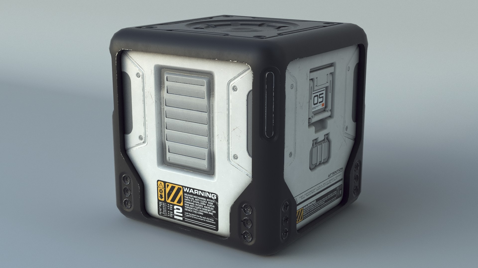 Sci-Fi Crate And Container HD 3D Model - TurboSquid 1740496