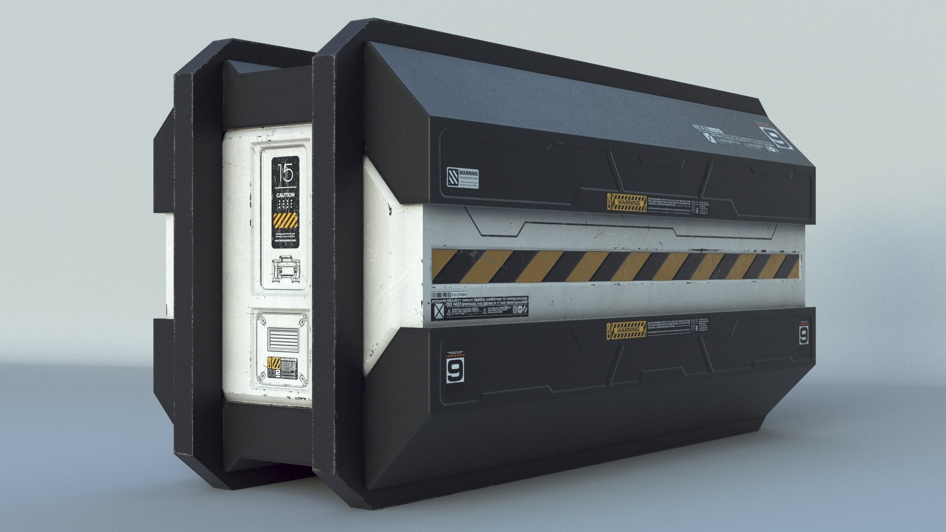 Sci-Fi Crate And Container HD 3D Model - TurboSquid 1740496