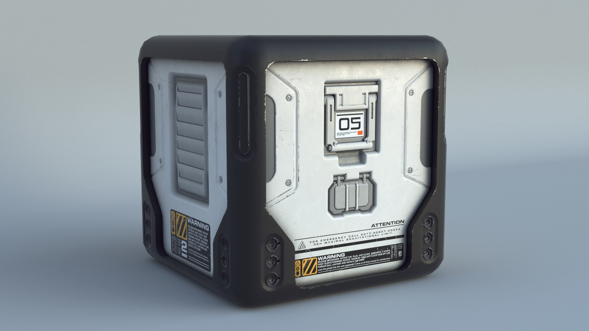 Sci-Fi Crate And Container HD 3D Model - TurboSquid 1740496