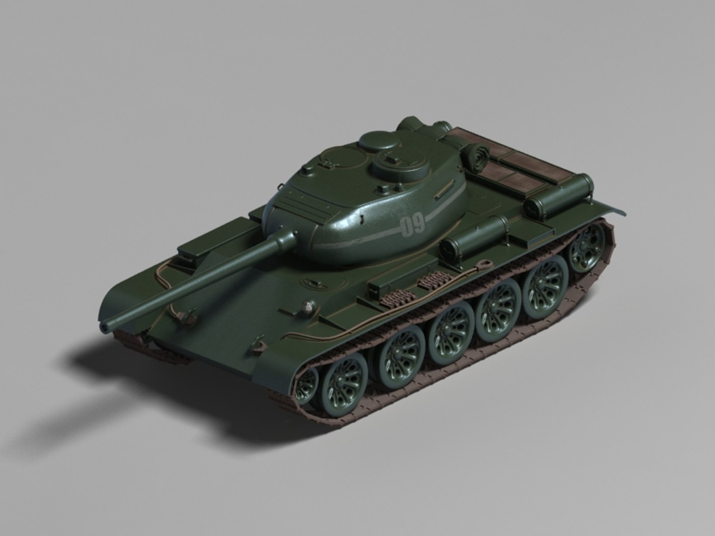 3D Soviet Tank T-44 - TurboSquid 1205160