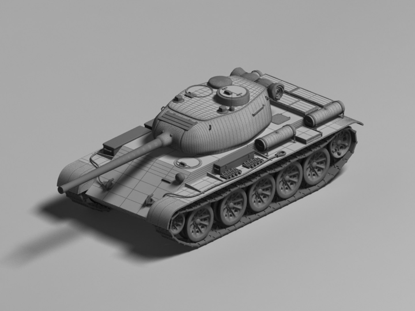 3D Soviet Tank T-44 - TurboSquid 1205160