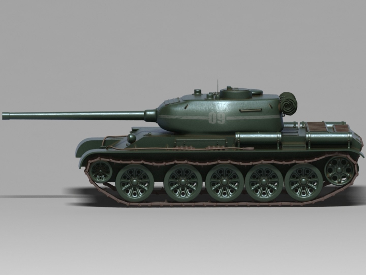 3D Soviet Tank T-44 - TurboSquid 1205160