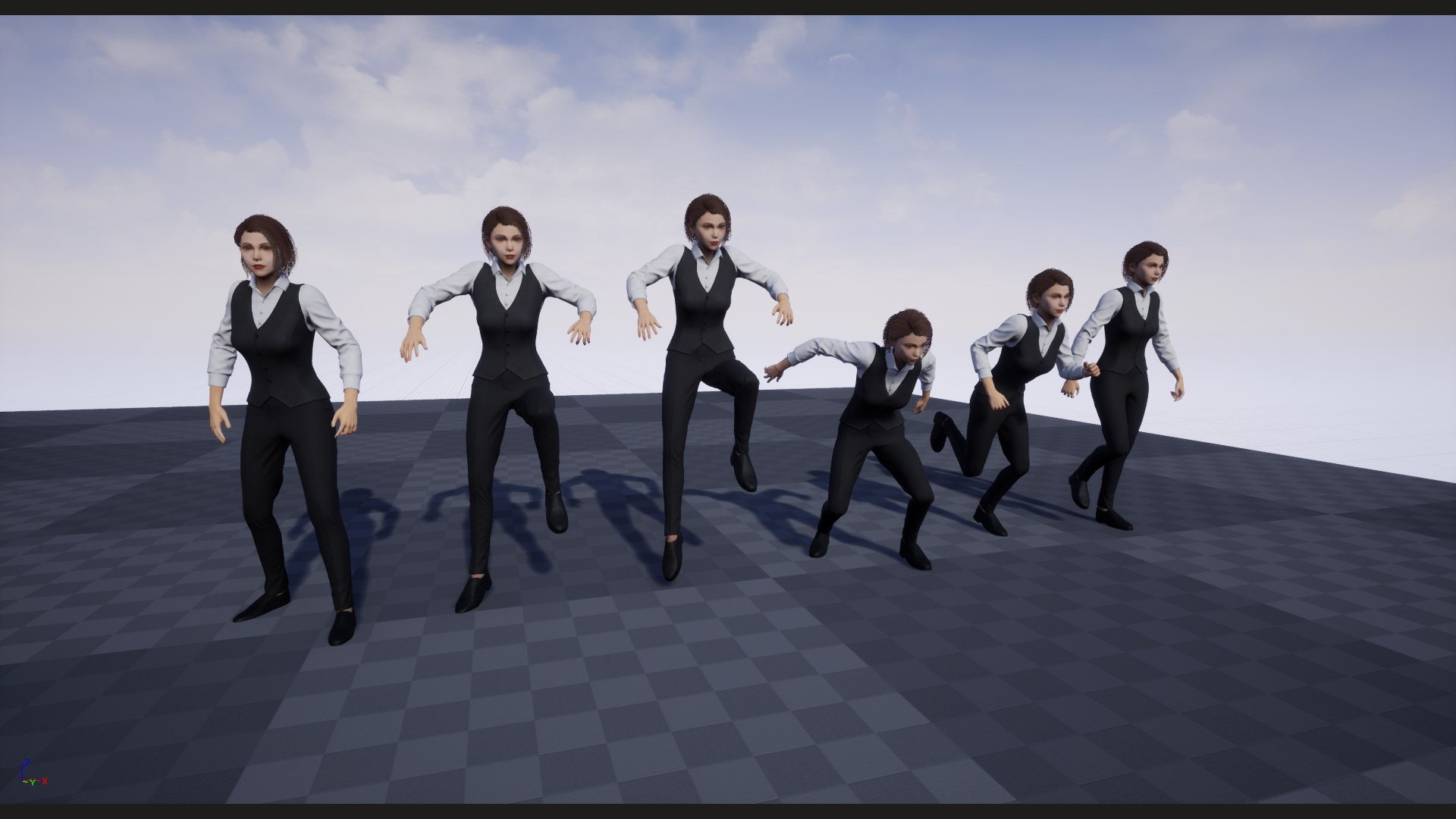 Office Girl Game Ready Model - TurboSquid 1846001