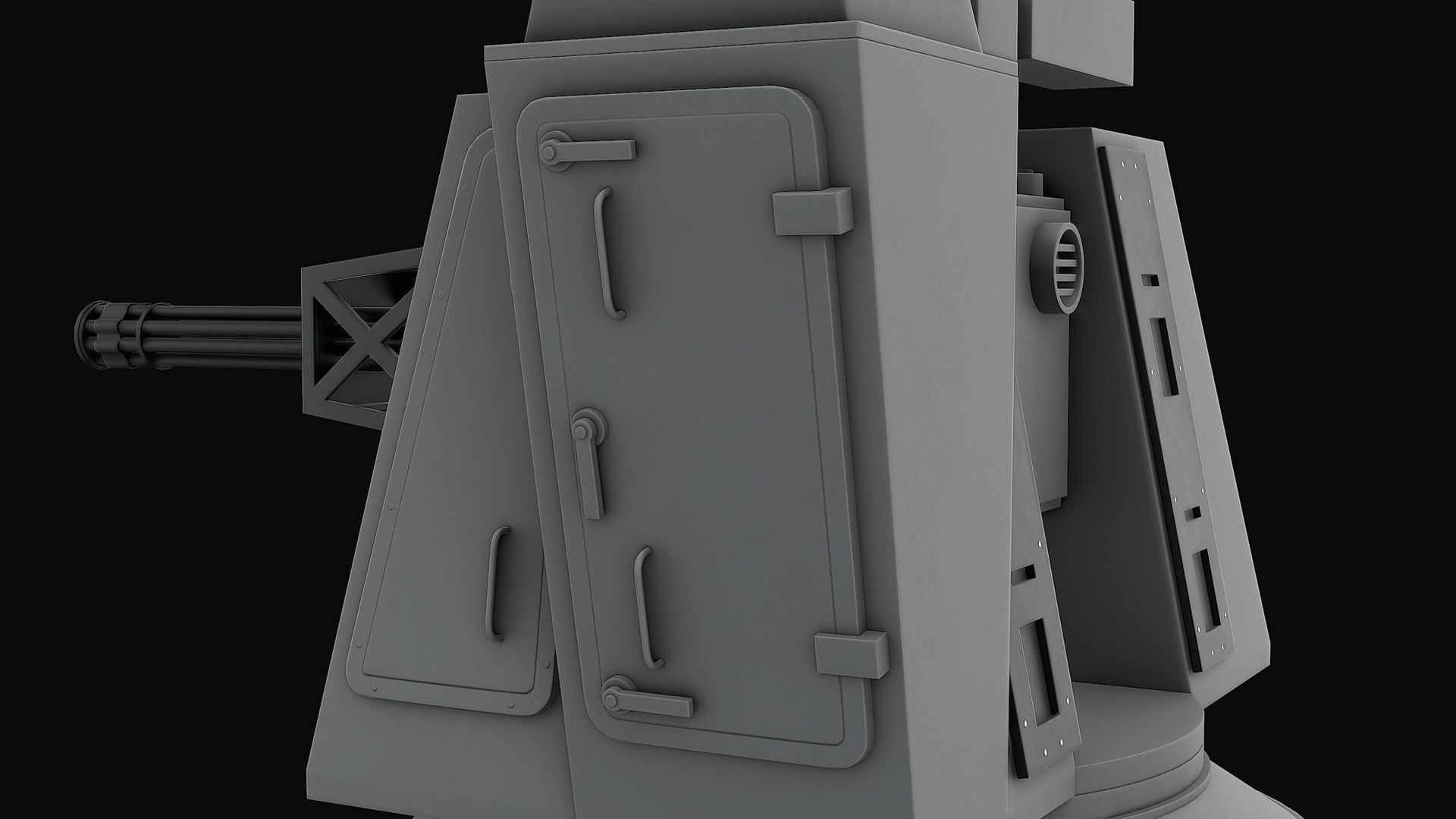 3D Model Goalkeeper CIWS Naval Gun - TurboSquid 2287472