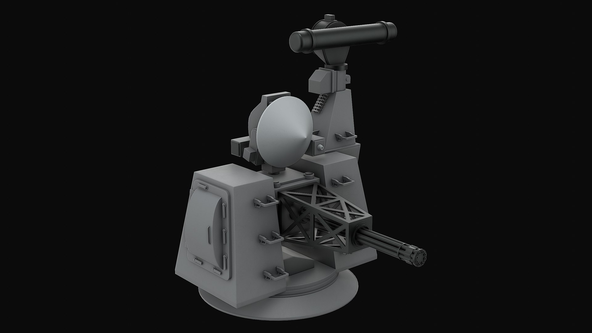 3D Model Goalkeeper CIWS Naval Gun - TurboSquid 2287472