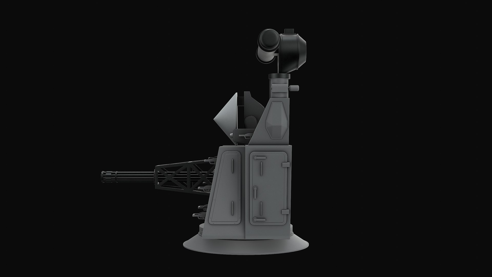 3D Model Goalkeeper CIWS Naval Gun - TurboSquid 2287472