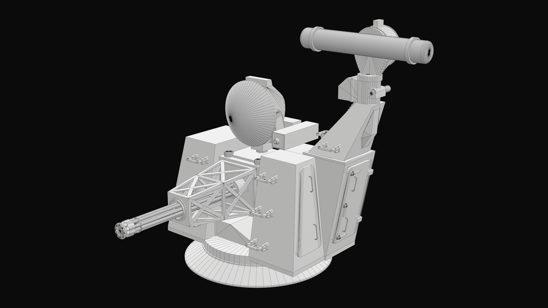 3D Model Goalkeeper CIWS Naval Gun - TurboSquid 2287472