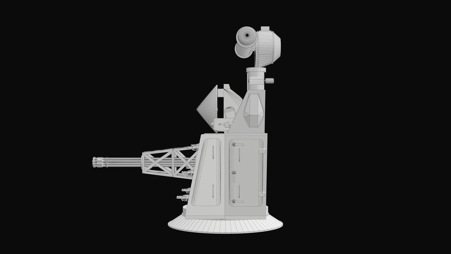 3D Model Goalkeeper CIWS Naval Gun - TurboSquid 2287472