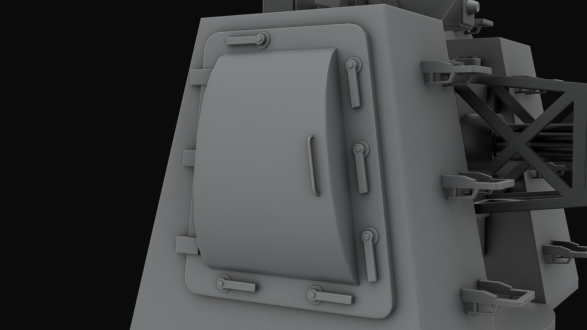 3D Model Goalkeeper CIWS Naval Gun - TurboSquid 2287472